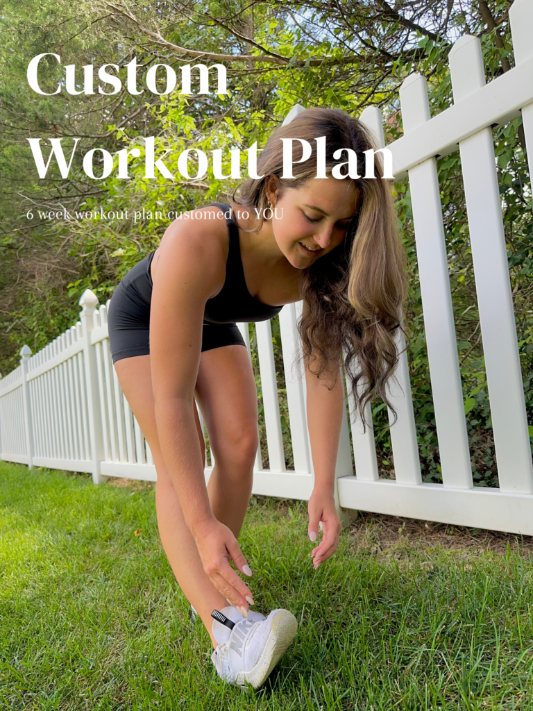 Custom Workout Plan - Maddy's Clean Eats